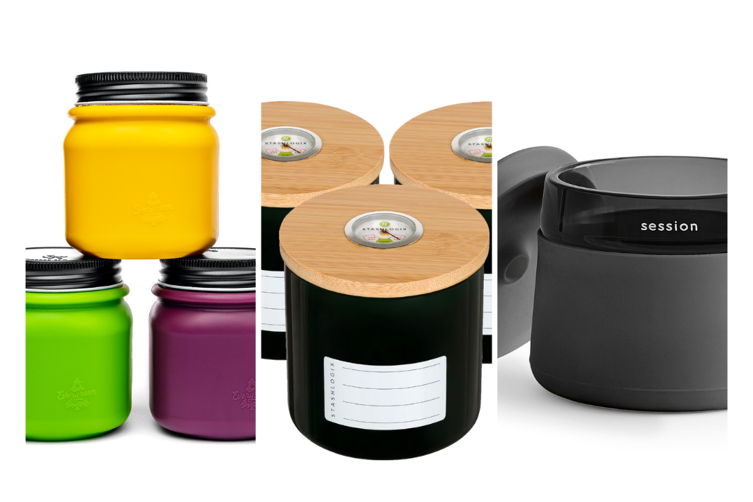 Evergreen Jar vs. Session Goods Stash Jar vs. Stashlogix Jar