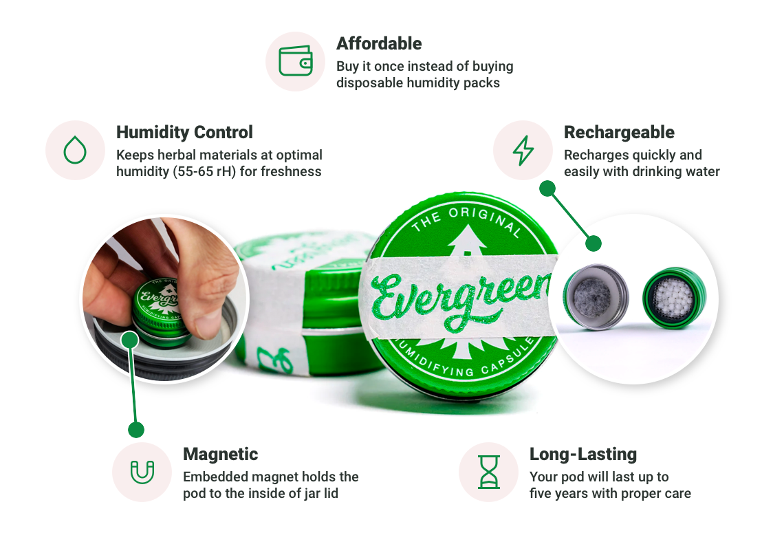 Humidity Packs for Weed - Evergreen