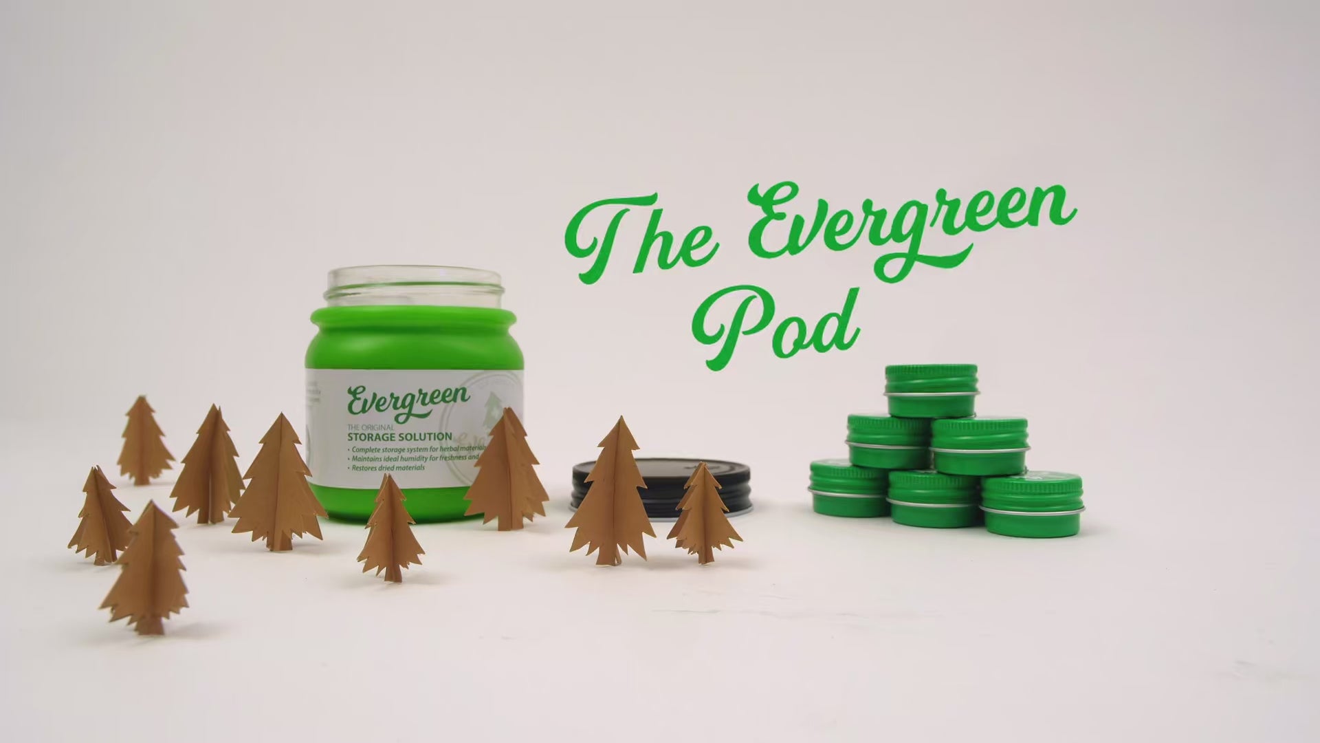 Quality Weed Containers & Humidity Control System - Evergreen